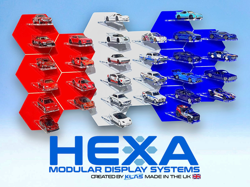 HEXA 1:64 Scale Modular Wall Display - KLAS UK - Diecast Cars and Toys ...